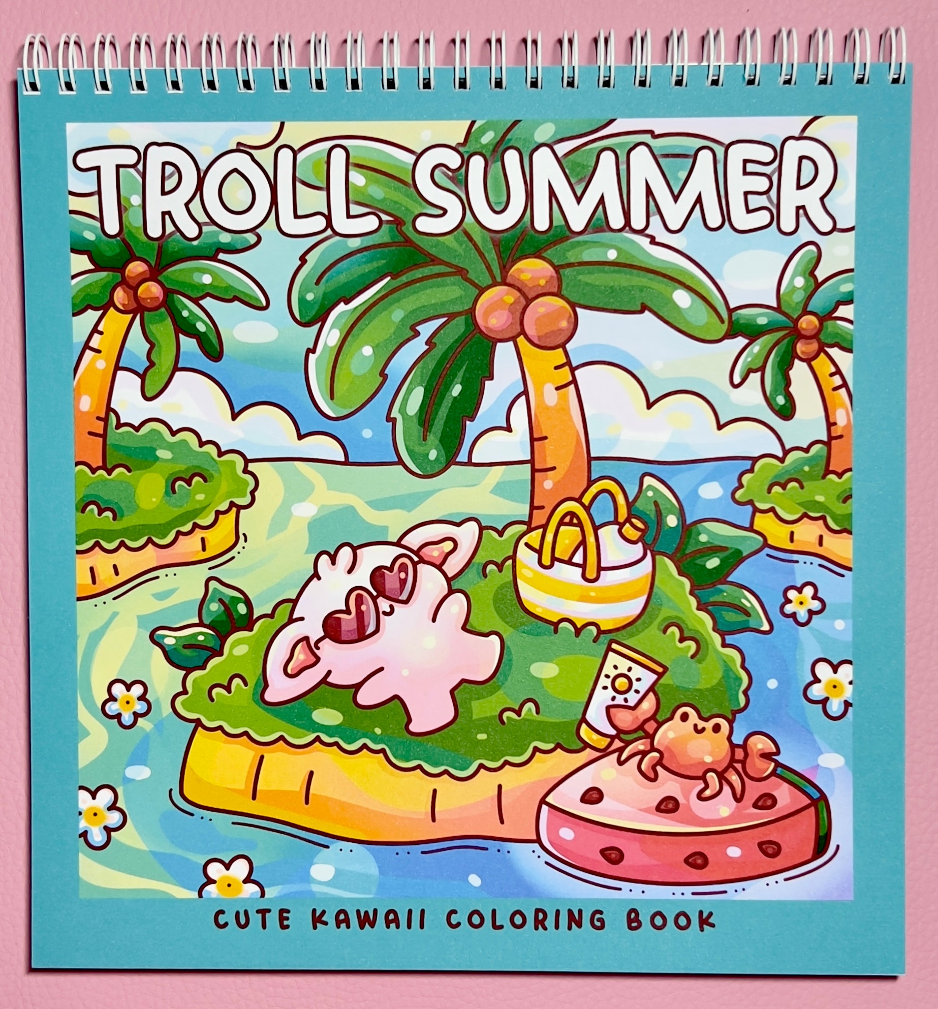 Troll Summer - Cute Kawaii Coloring Book | Oh Lolly!
